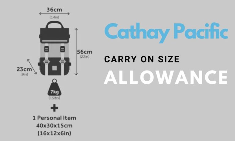 Cathay Pacific Baggage Allowance Policy, Carry on Size Limit