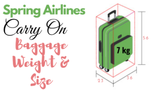 Spring Airlines Baggage Allowance Rules 2024 Fees & Policy